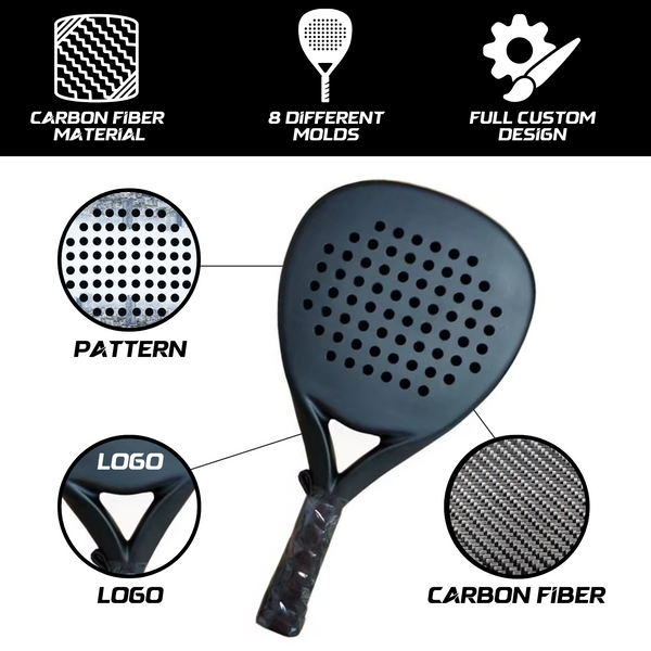 Custom Padel Racket - Carbon Fiber